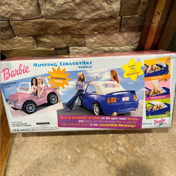 Mattel | Toys | Vintage Barbie Mustang Convertible Vehicle | Poshmark